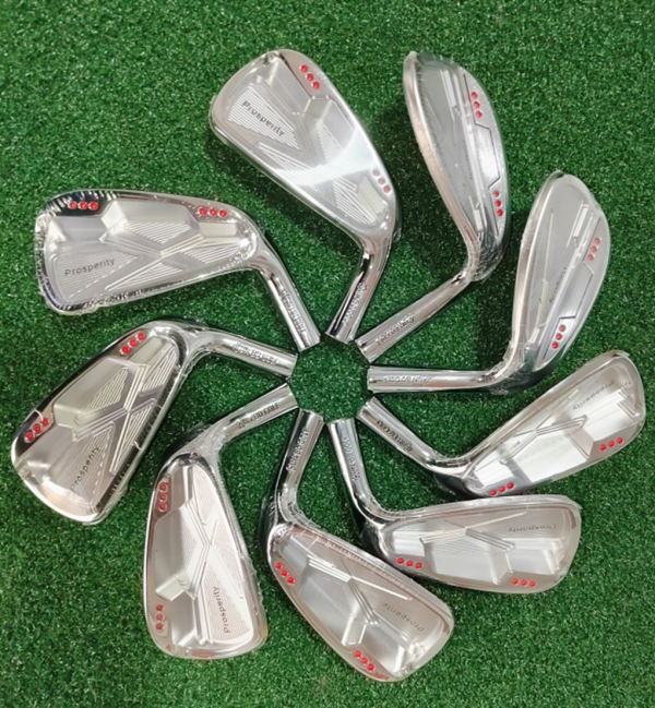 KB-P-Silver Custom 1020 Steel CNC Milled Golf Clubs Iron Set Forged ...